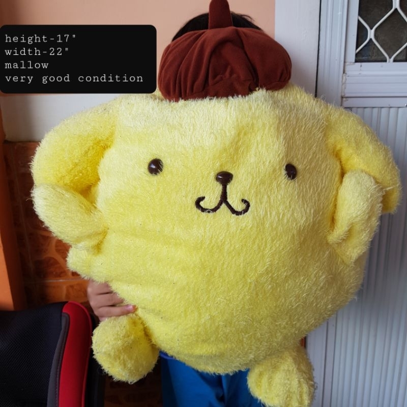 Pompompurin sanrio license with tag (JUMBO SIZE) huggable | Shopee ...