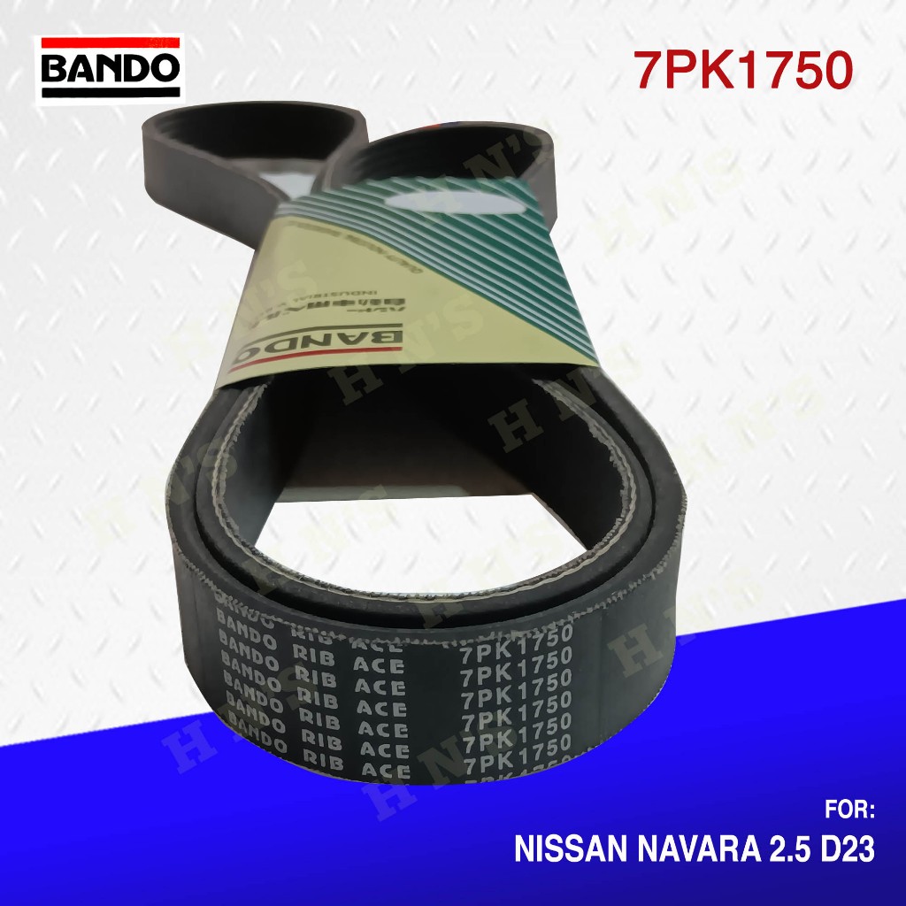 Bando Drive Belt 7PK-1750 for Nissan Navara 2. NP300 D23T / Nissan ...