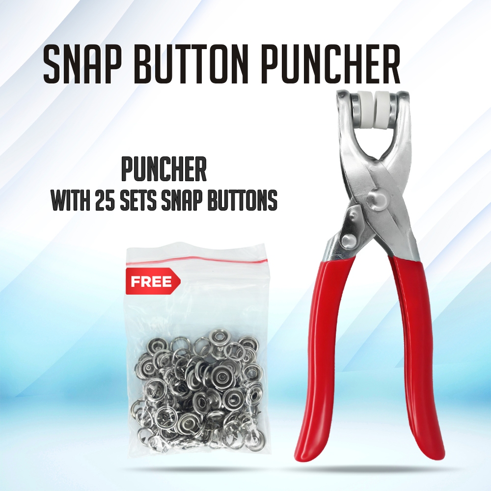 Snap Button Kit Pliers Puncher and Grommet Bundle | Shopee Philippines