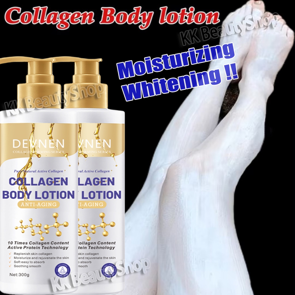 DEVNEN Collagen Whitening Body Lotion Anti Aging Firming Moisturizing Remove Melanin Skin ...