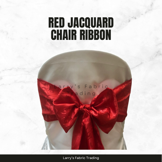 Chair Ribbon Jacquard Catering Covers Decor Party Event Birthday ...