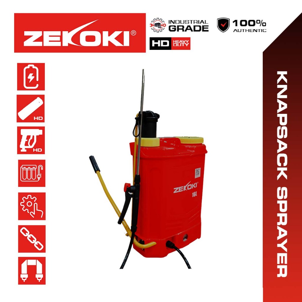 Zekoki 16L Dual Knapsack Sprayer Battery /Manual Operated Heavy Duty ...