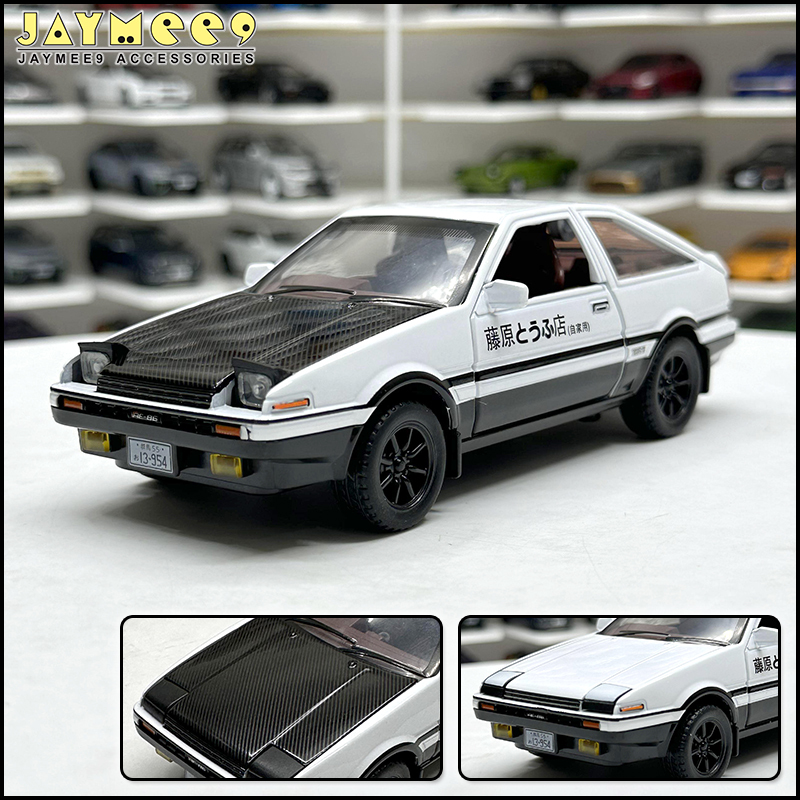 Die Cast Initial D TOYOTA AE86 Trueno 1:32 Fujiwara Tofu ALLOY CAR MODEL For Kids Boy Men ...