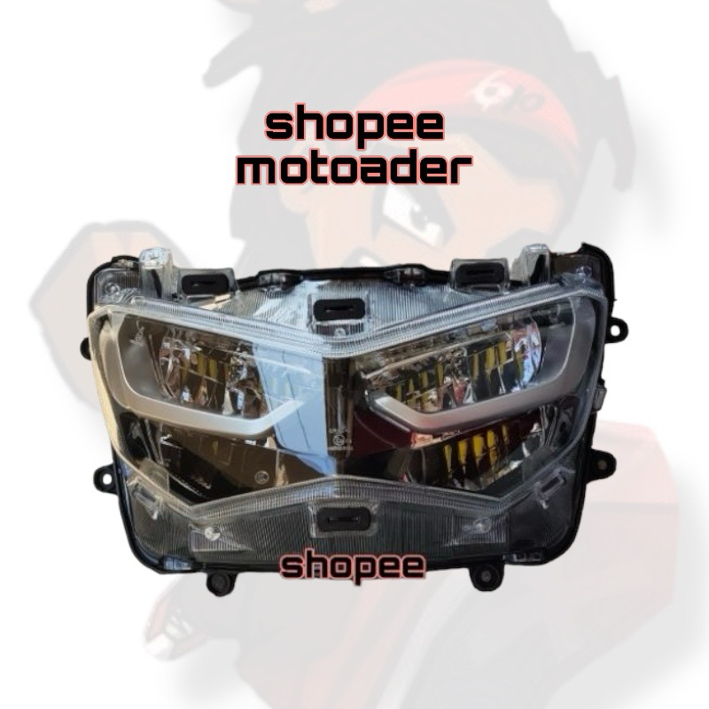 Nmax V2 headlight Assembly Plug and Play headlight Nmax v2 | Shopee ...
