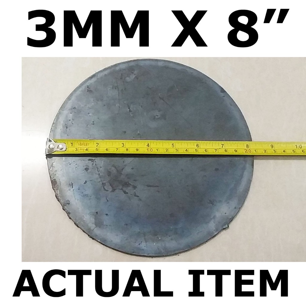 MS BASE PLATE 3MM X 8" MILD STEEL CIRCLE === BAKAL 3MM X 8" | Shopee ...