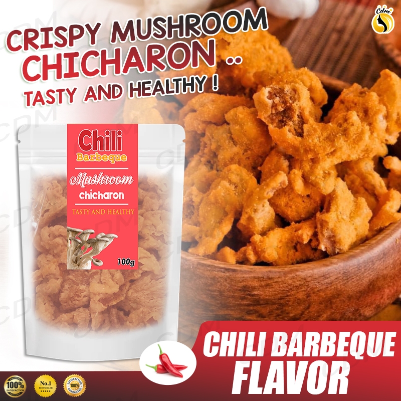 Mushroom Chicharon 100g ( CHILI FLAVORS ) Flavored Chicharon, Dried ...