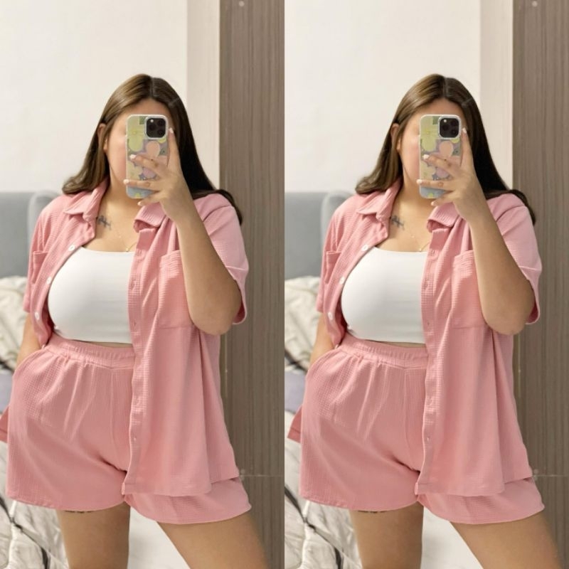 Cheapest Trendy Plus Size Coords | Blaire Coordinate ( Button down polo ...