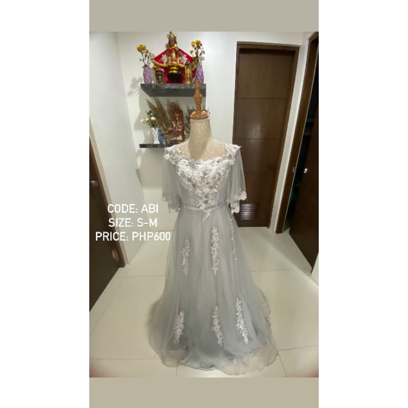 LONG GOWN (CODE: ABI) | Shopee Philippines