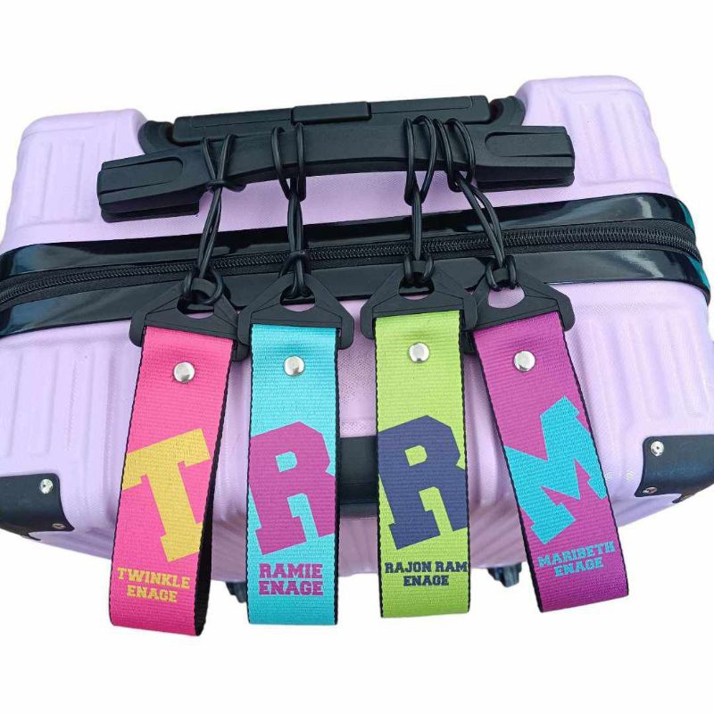 Monogram Letter Vertical Personalized Luggage Tag / Bag Tag 1.5x5 ...