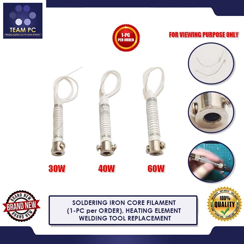 TEAM PC SOLDERING IRON CORE FILAMENT (1-PC per ORDER), HEATING ELEMENT ...