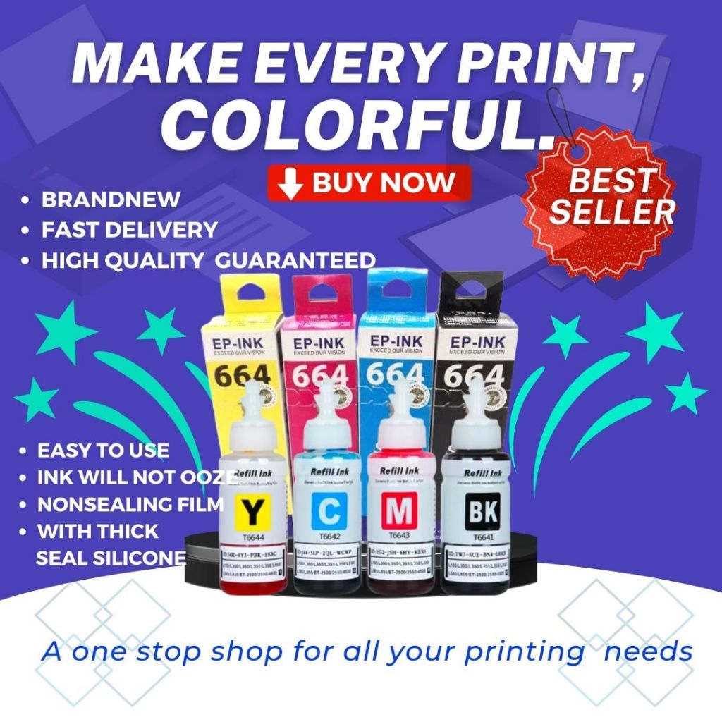 Compatible Epson 664 Ink | Shopee Philippines