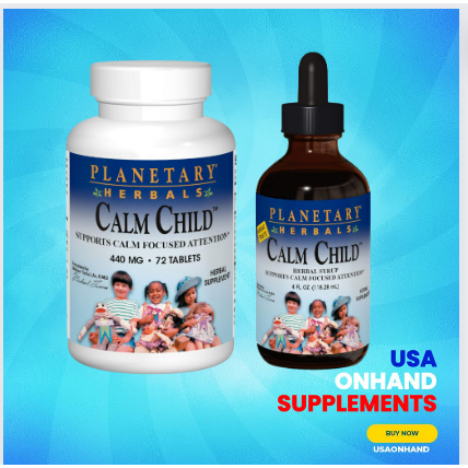 USA Onhand | Planetary Herbals, Calm Child, 440 mg, 150 Tablets Herbal ...