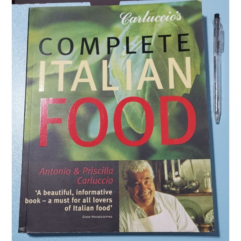 CARLUCCIO'S COMPLETE ITALIAN FOOD (Preloved cookbook from UK) | Shopee ...