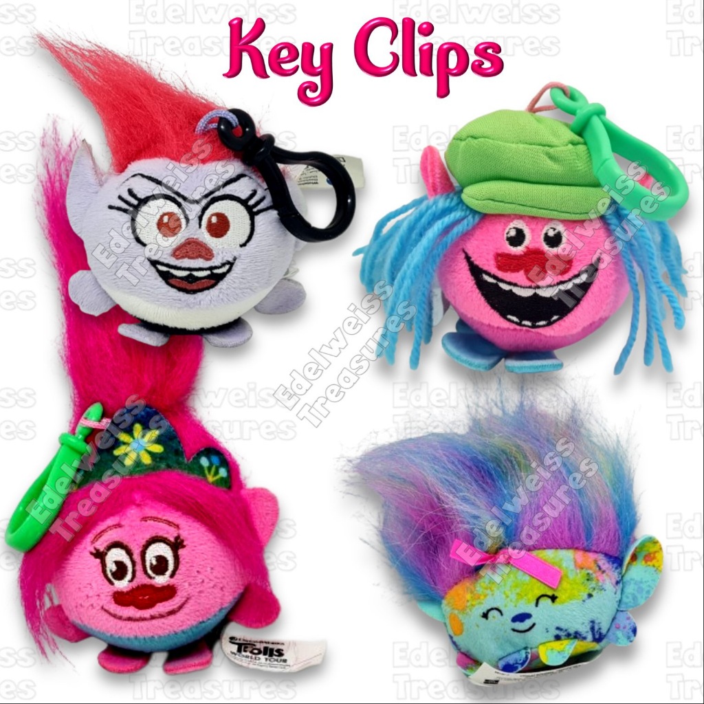 DreamWorks 3" Trolls Key Clips Stuffed Toys | Shopee Philippines