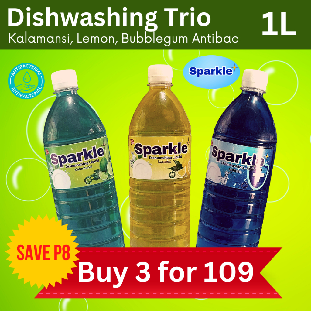 Dishwashing Liquid Trio 1 Liter | Shopee Philippines
