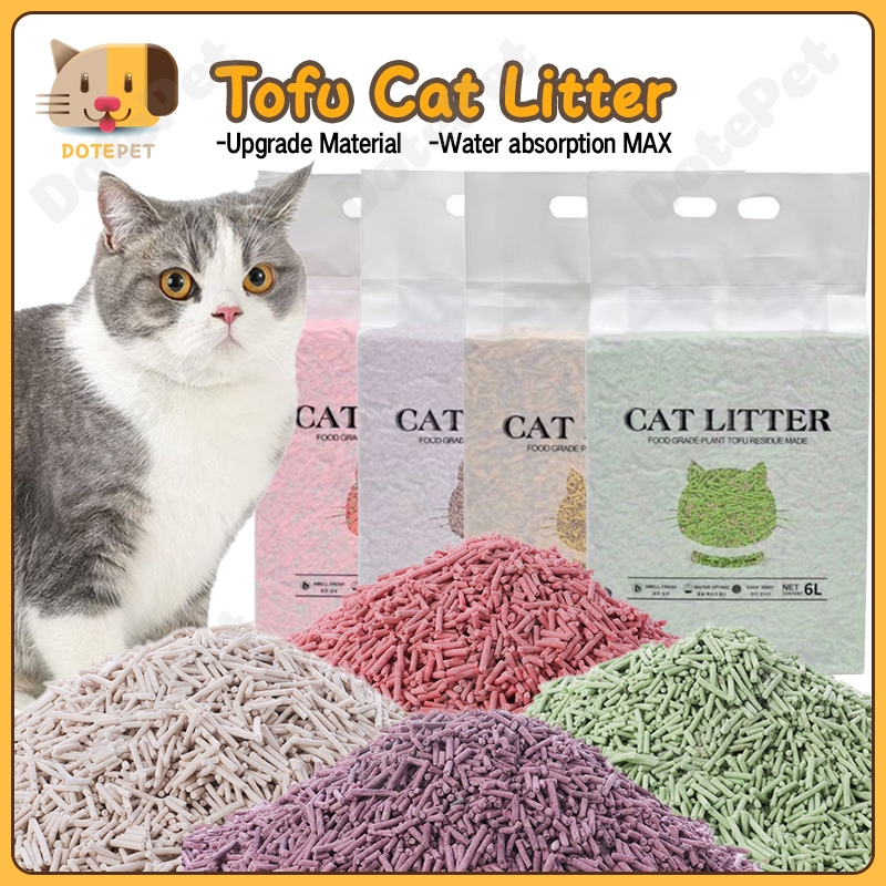 New Mixed Tofu Cat Litter Sand 6L/2kg Food Grade Plant Tofu Residue ...