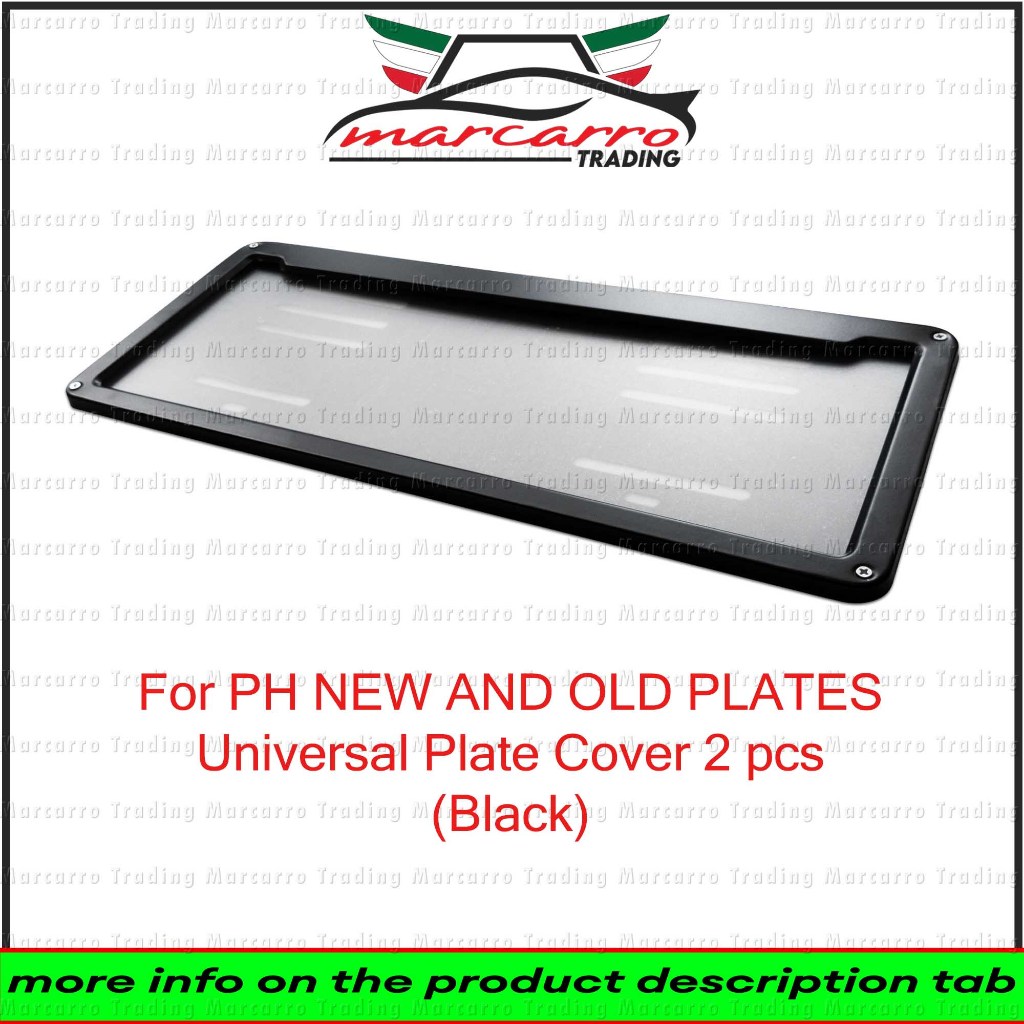 Universal Plate Number Cover Metal Made for PH Old and New Plates ...