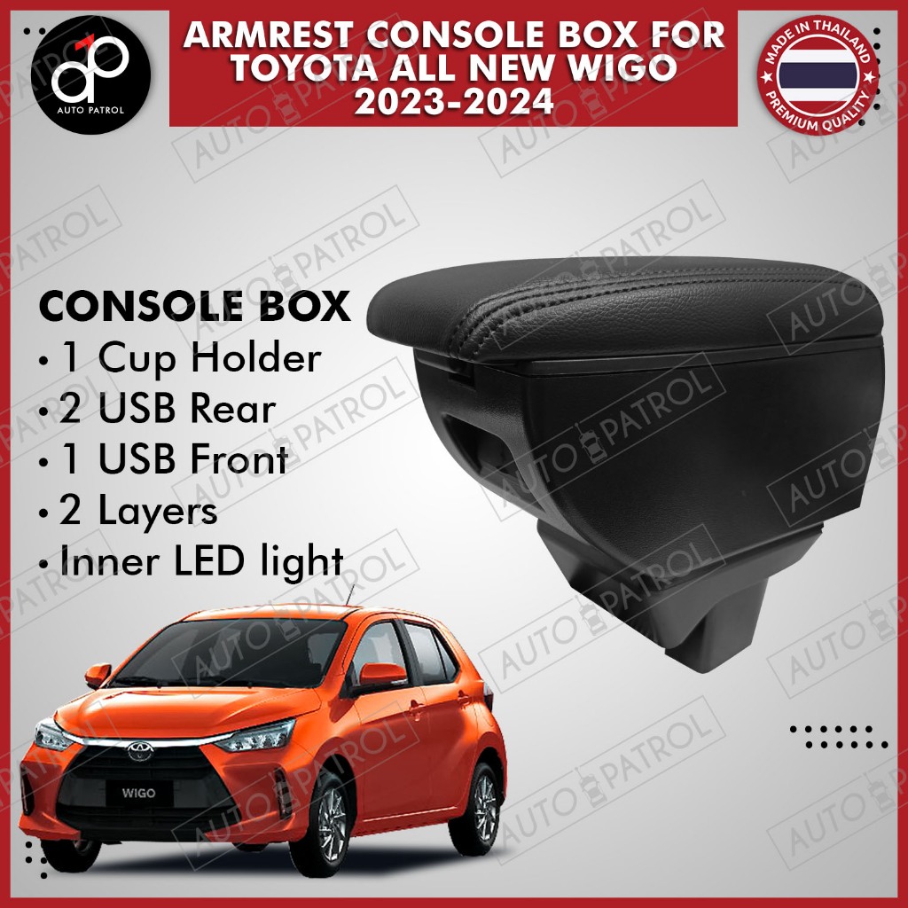 TOYOTA ALL NEW WIGO 2023-2024 Arm Rest Armrest Console Box / Refitting ...