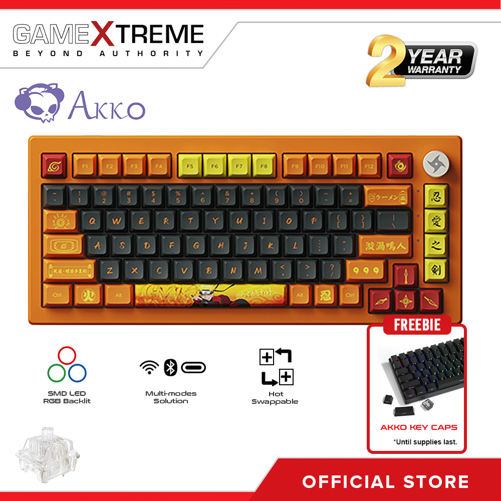 Akko Naruto Uzumaki 20th Anniversary 5075B Plus Tri-Mode RGB Hot ...