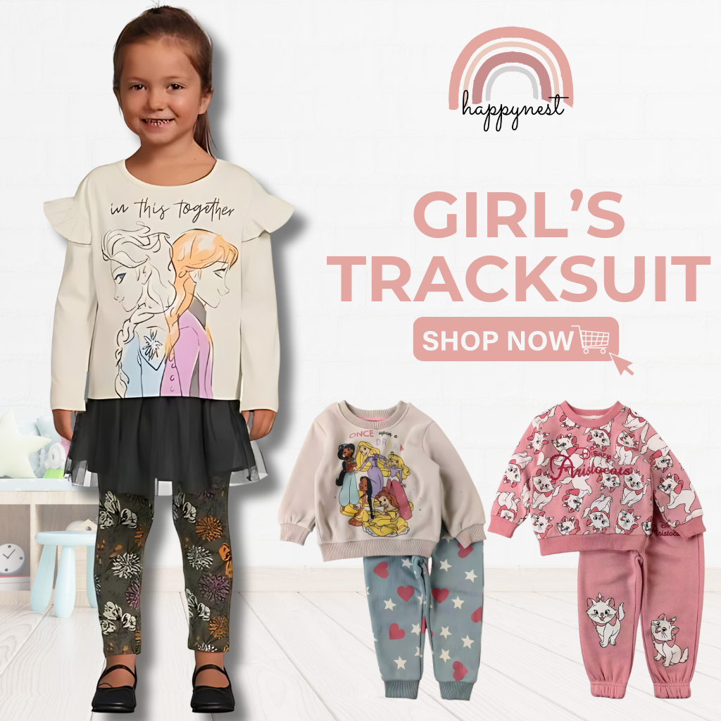 Minnie Elsa Princess HM Girls' Tracksuit Minnie Mouse Hoodie Set : Age ...