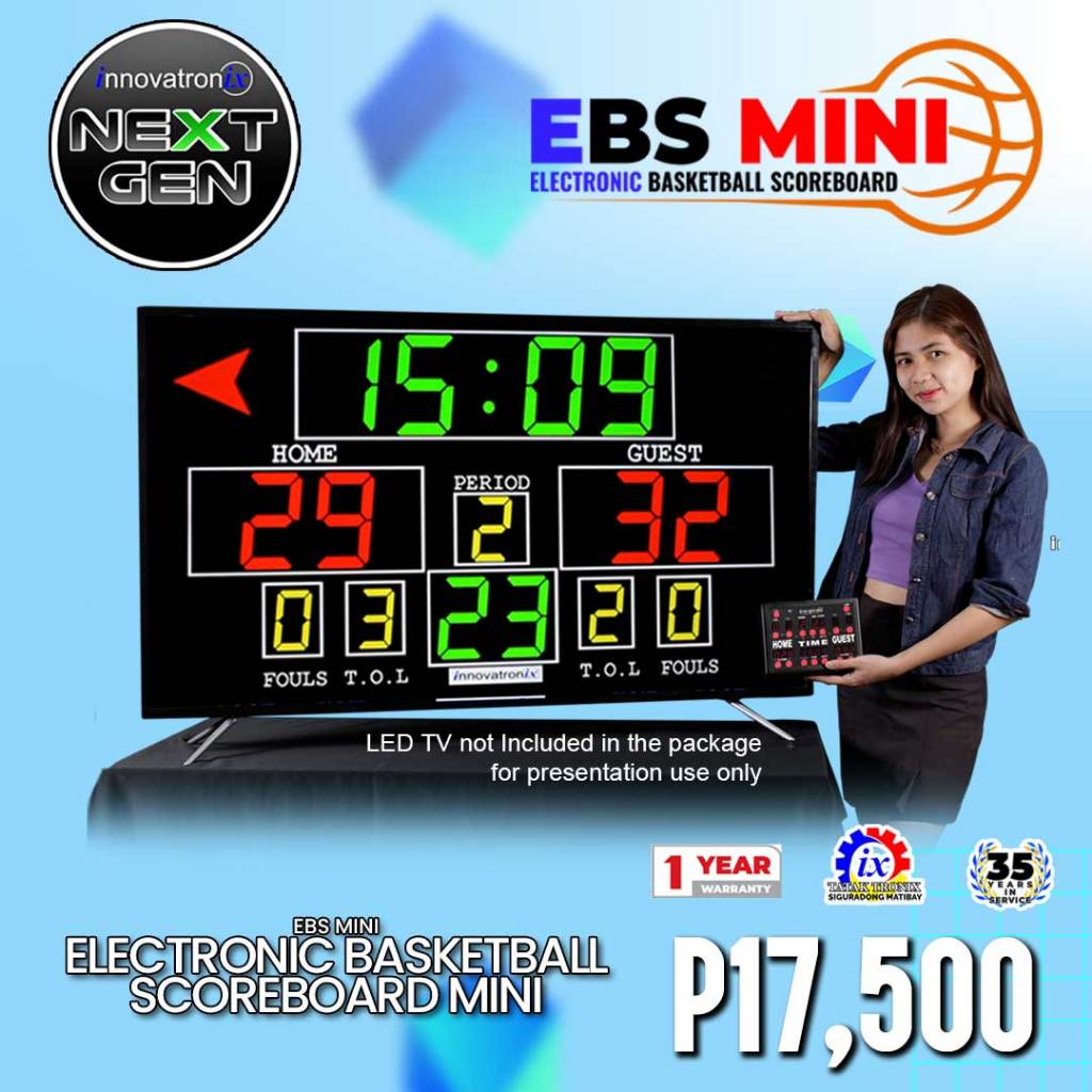 Innovatronix NextGen Electronic Basketball Scoreboard EBS ...