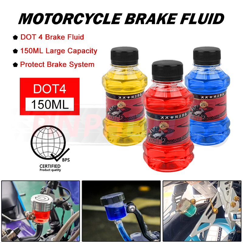 Brake Fluid DOT4 Brake System Cleaner Fluid Universal For Motorcycle ...
