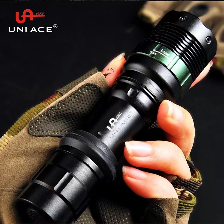 8000 Lumens Rechargeable LED Flashlight - Zoomable, Waterproof Torch ...