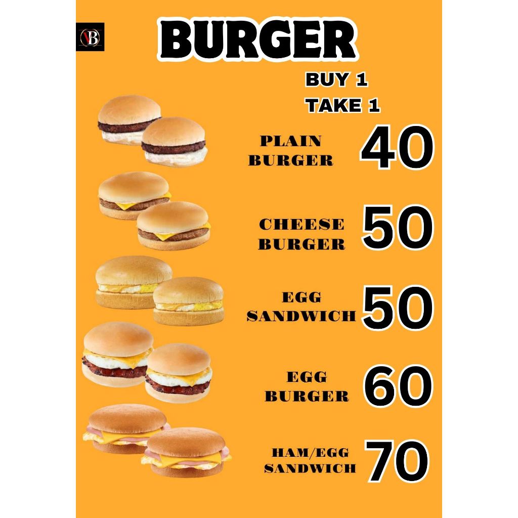 Tarpaulin BURGER 18x24inch makapal,glossy tarpulin | Shopee Philippines