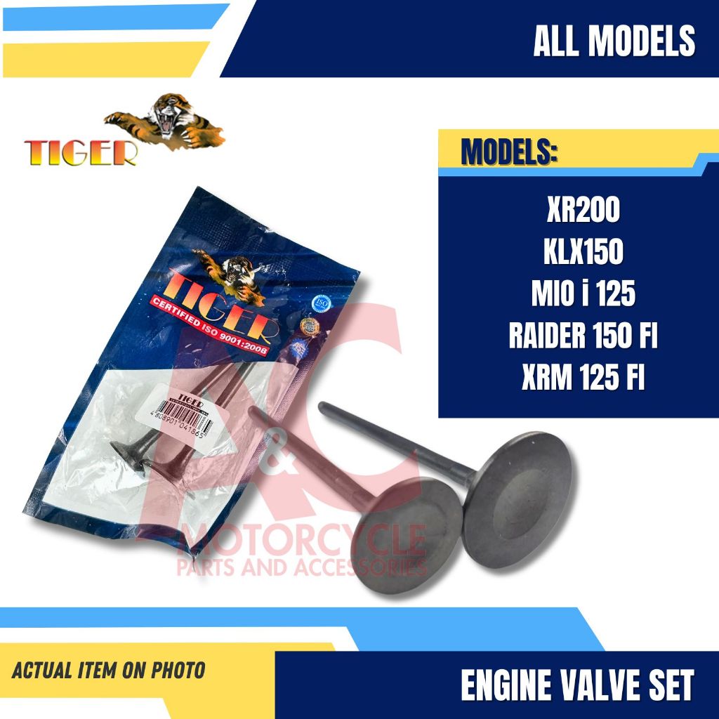 TIGER KLX150, XR200, XRM 125 FI, MIO I 125, RAIDER 150 FI IN/EX ENGINE ...