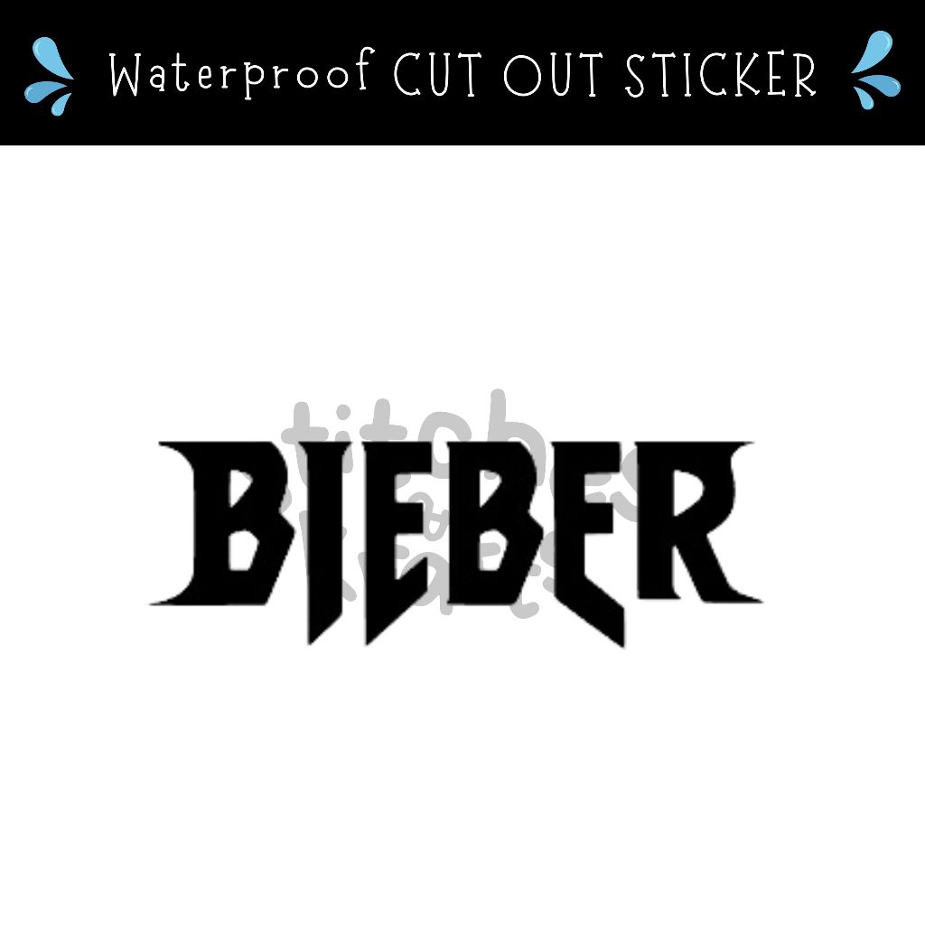 Justin BIEBER sticker waterproof cut out vinyl decal | Shopee Philippines
