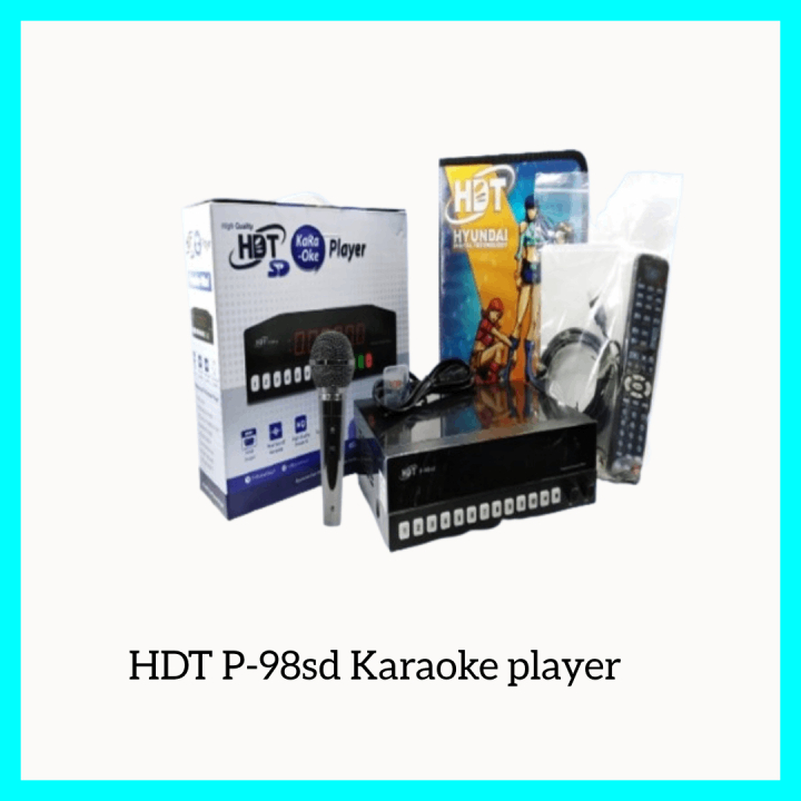 HDT P-98sd Karaoke player w/ free wired Microphone | Shopee Philippines