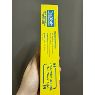 Teabiotic Antibacterial Toothpaste with Free 10000 Biristle Toothbrush ...