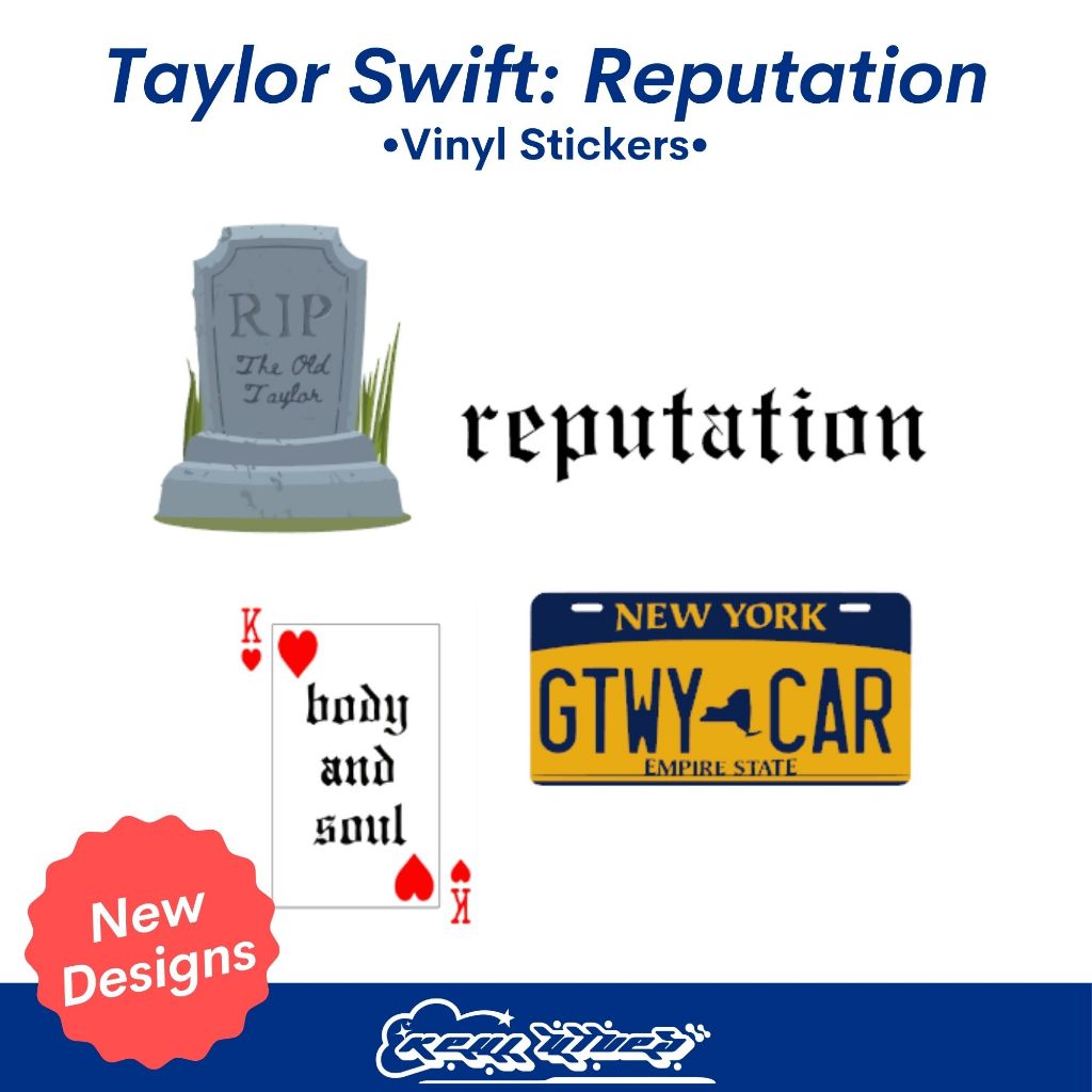Reputation Taylor sticker artist singer Vinyl Stickers WATERPROOF ...