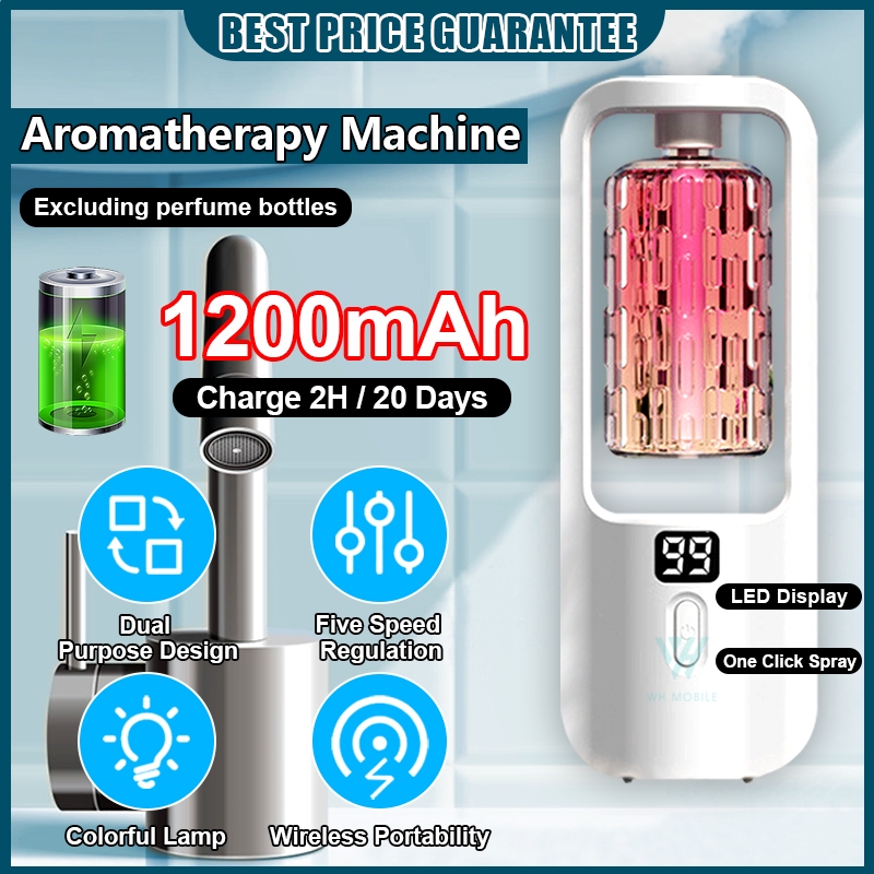 Digital display Rechargeable Fragrance Machine Automatic Aroma Diffuser humidifiers Essential ...