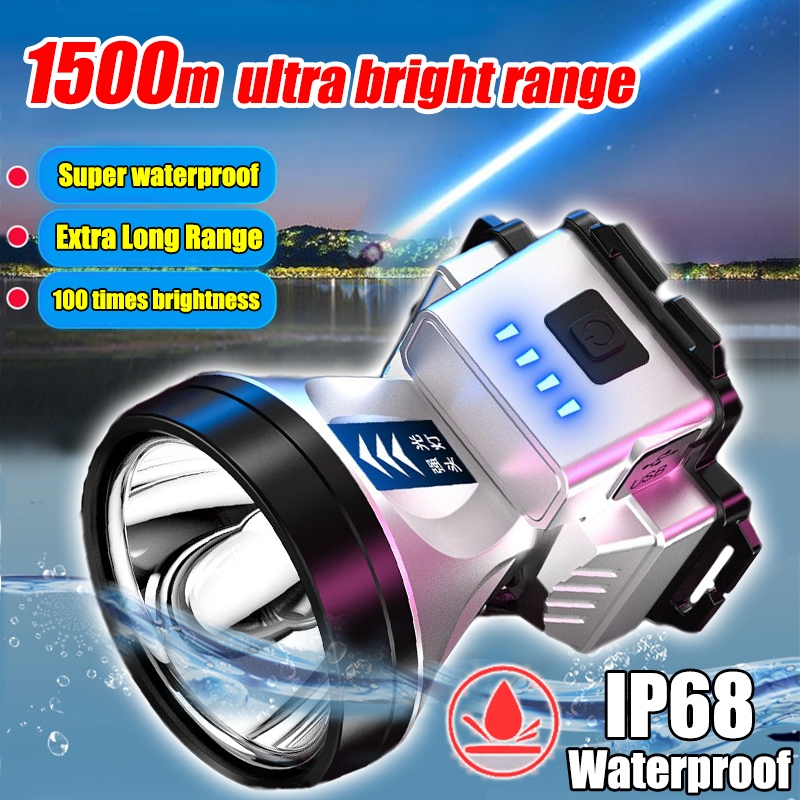 20000mAh waterproof original flashlight head led flashlight ...