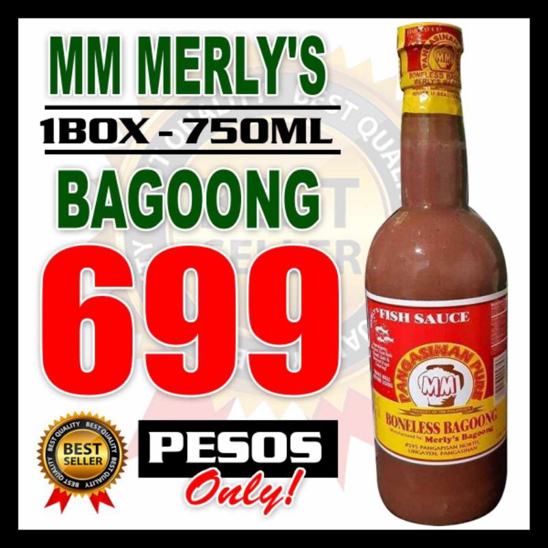 MM MERLY'S Premium Boneless Bagoong 750ML ( 1 Box ) | Shopee Philippines