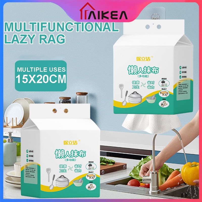 100pcs Suspended Kitchen Rags Paper Lazy People's Rags Disposable Rags ...