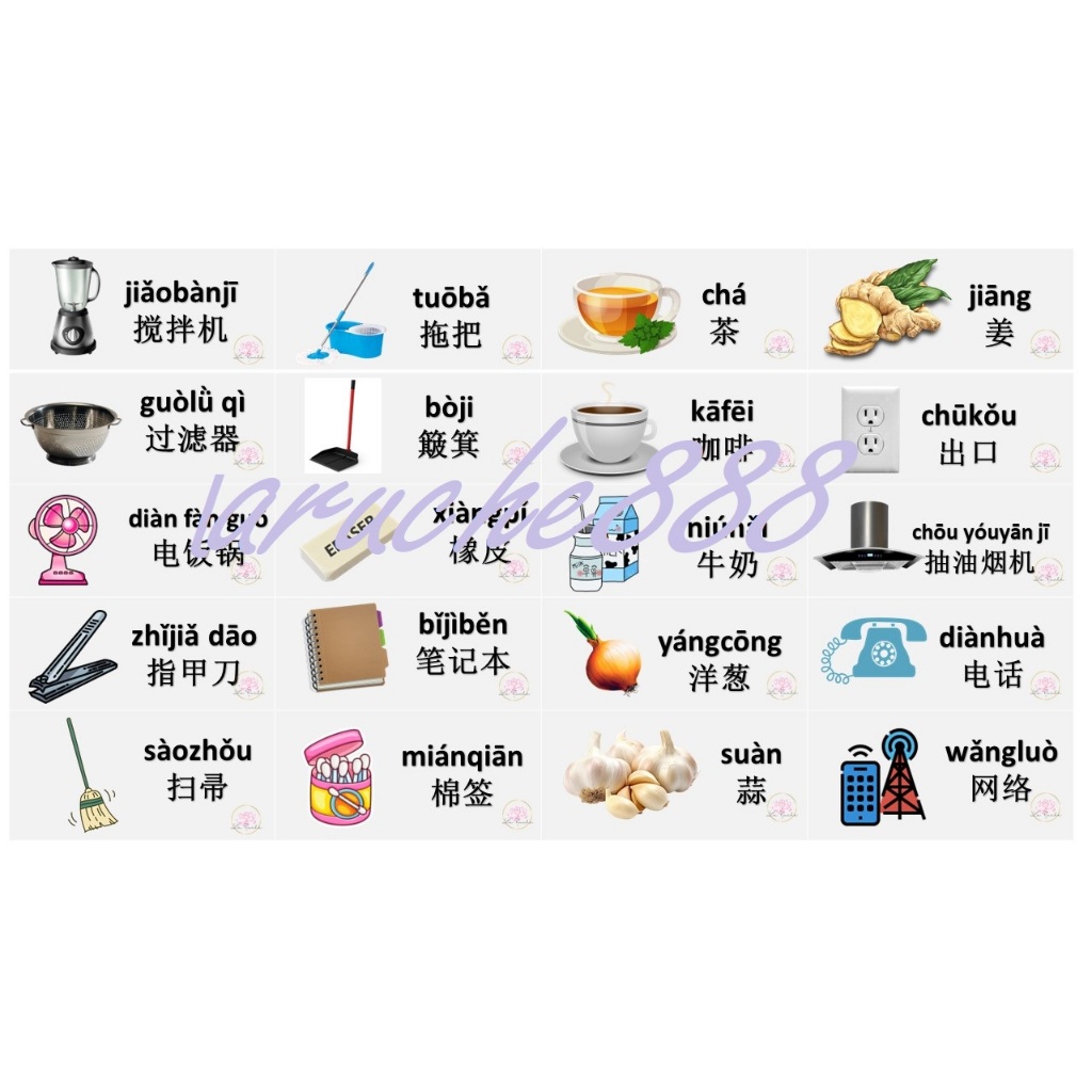 CHINESE Learning STICKERS with PINYIN and HANZI | Shopee Philippines