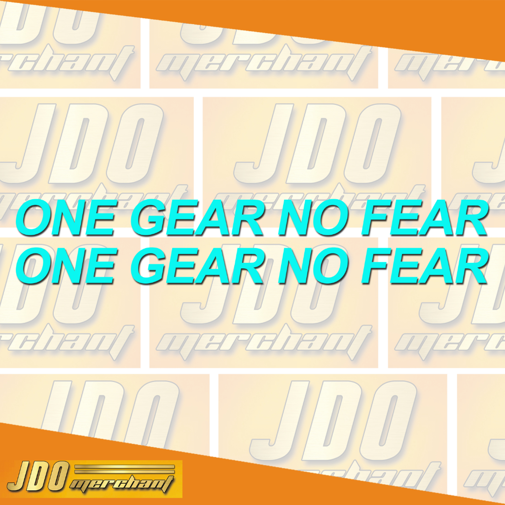 One gear No fear Fixie fixedgear bike Stickers | Shopee Philippines