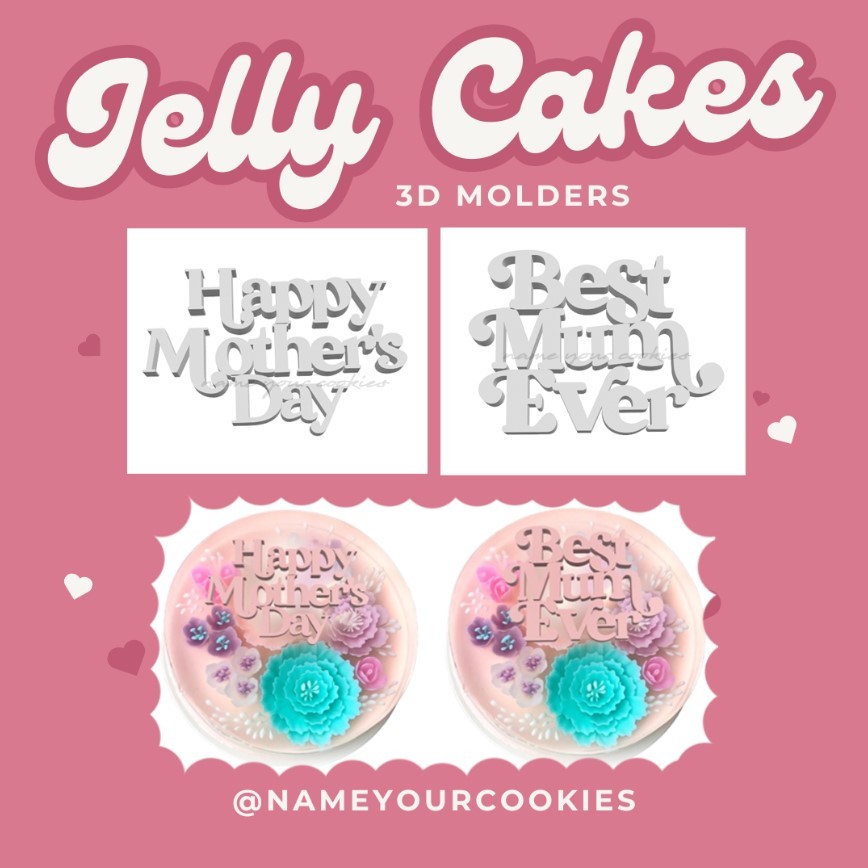 3D JELLY-NEW FRAME/MOLD (PLASTIC) SILHOUTTE VALENTINES ANNIVERSARY BTS ...