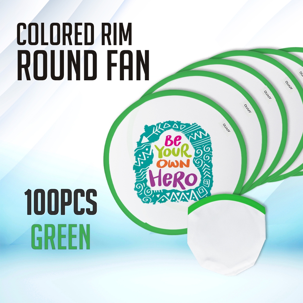 Sublimation Round Fan / Foldable Fan / Twisted Fan (100 pcs per bundle ...