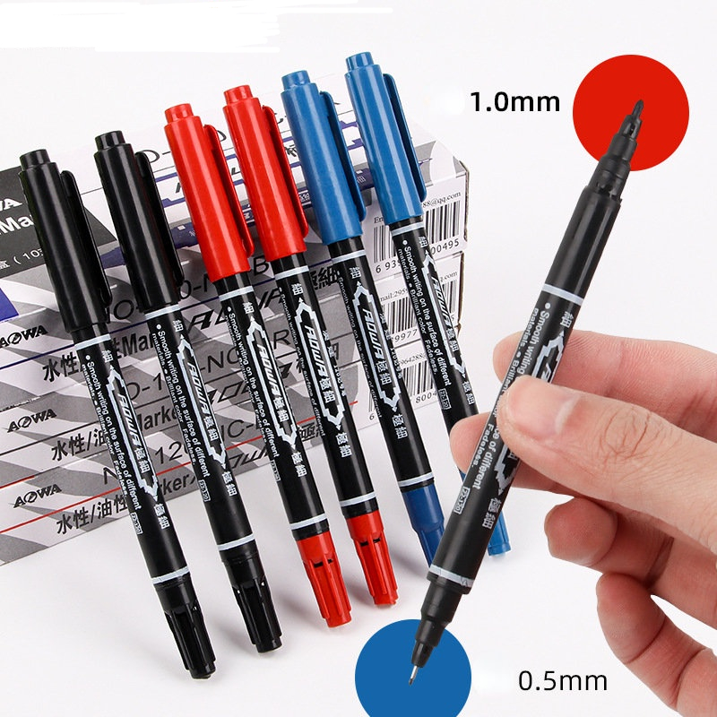 Aowa 120 Double Sided Marker Pen with Fine and Extra Fine Points For ...