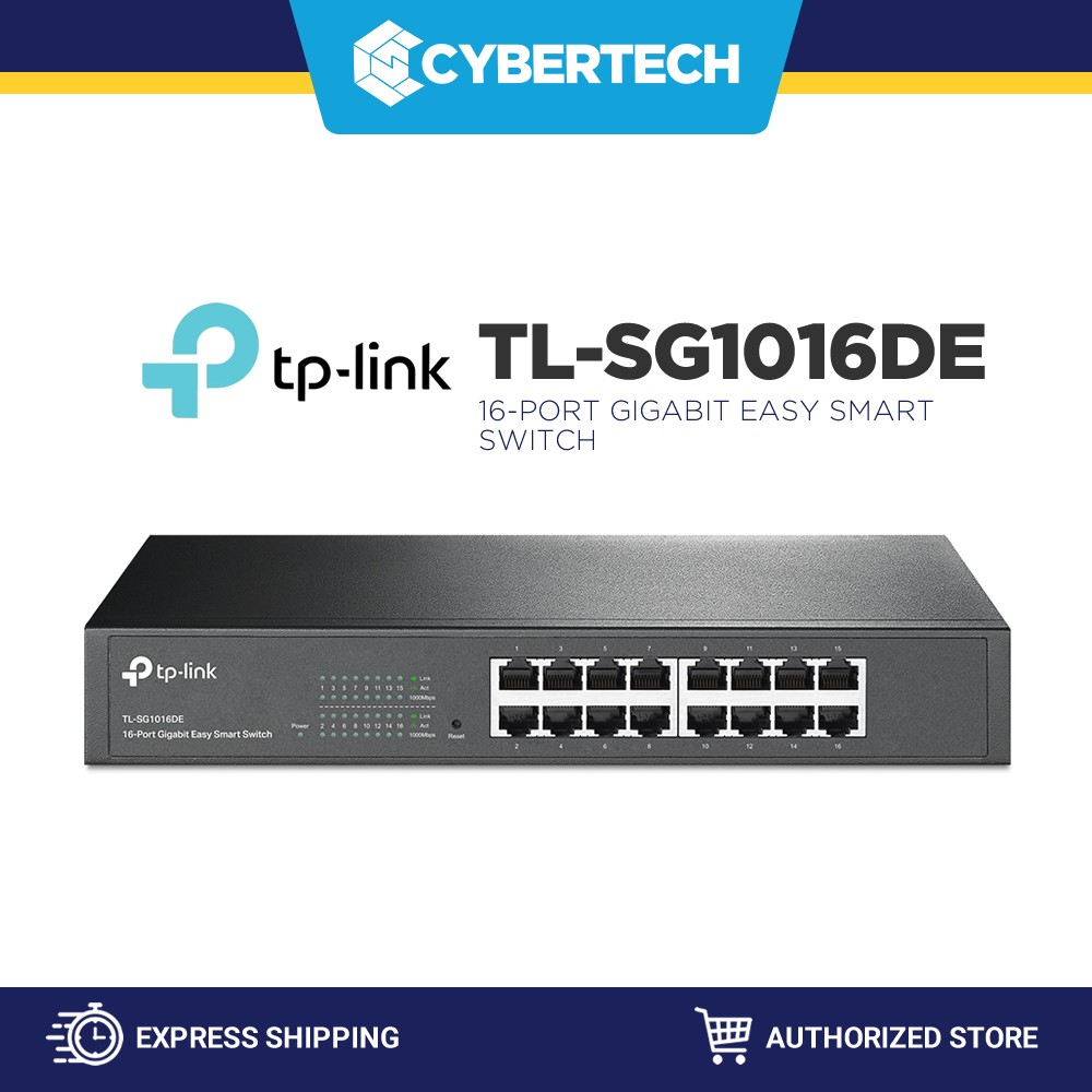 Cybertech TP-Link TL-SG1016DE 16-Port Gigabit Easy Smart Switch ...