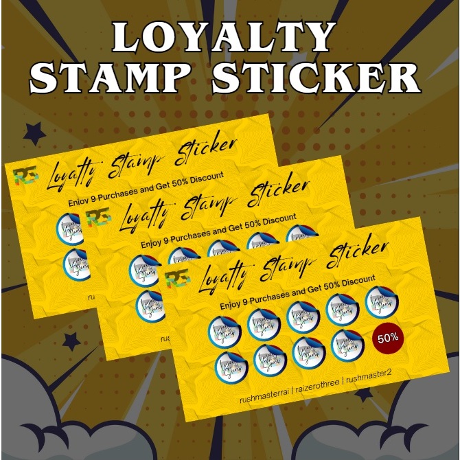 Loyalty Card Sticker Stamp (loyalty Stickers only) | Shopee Philippines