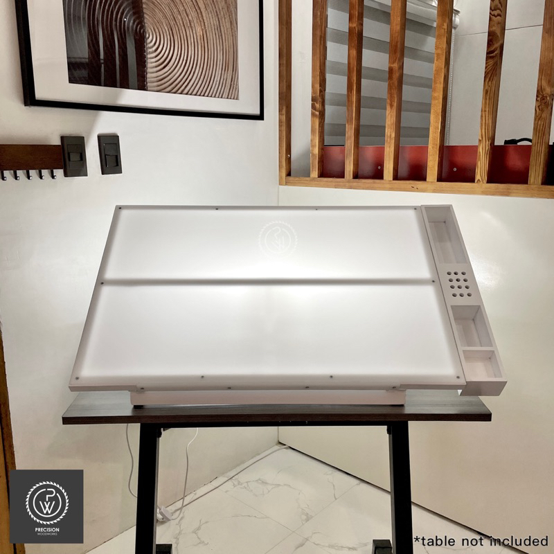 COD | SPACE-SAVING WHITE ACRYLIC DRAFTING BOARD (NO STAND/TABLE ...