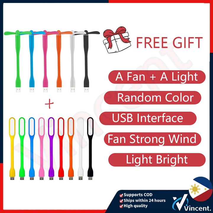Mini portable USB LED light USB small fan for power banks/computers ...