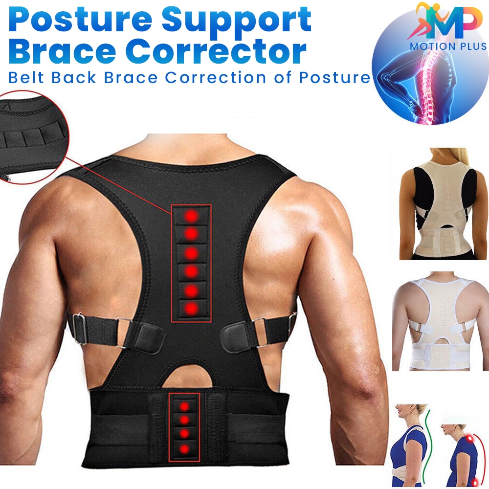 【MOTION PLUS】Posture Support Brace Corrector Belt Back Brace Effective ...