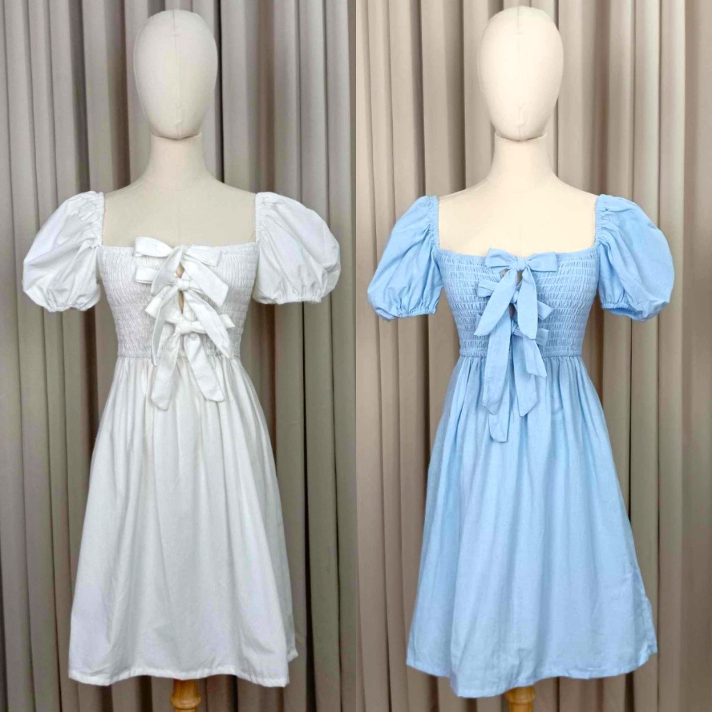 Dolly Ribbon Dress l Dominique & Co. | Shopee Philippines