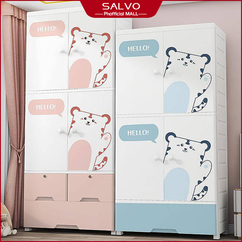 Children's wardrobe Baby's Clothes Cabinet Cartoon Wardrobe DIY Kids ...