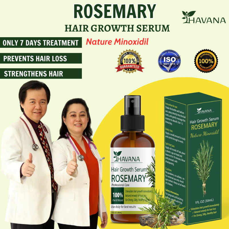 Rosemary Hair Growth Serum Fast Hair Growth HAVAN Nature Minoxidil Hair ...
